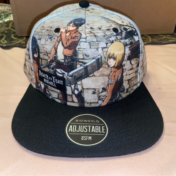 Accessories | New Bioworld Attack On Titan Snapback Hat Mikasa Armin ...